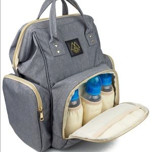 Bags | New Gray Diaper Backpack | Poshmark